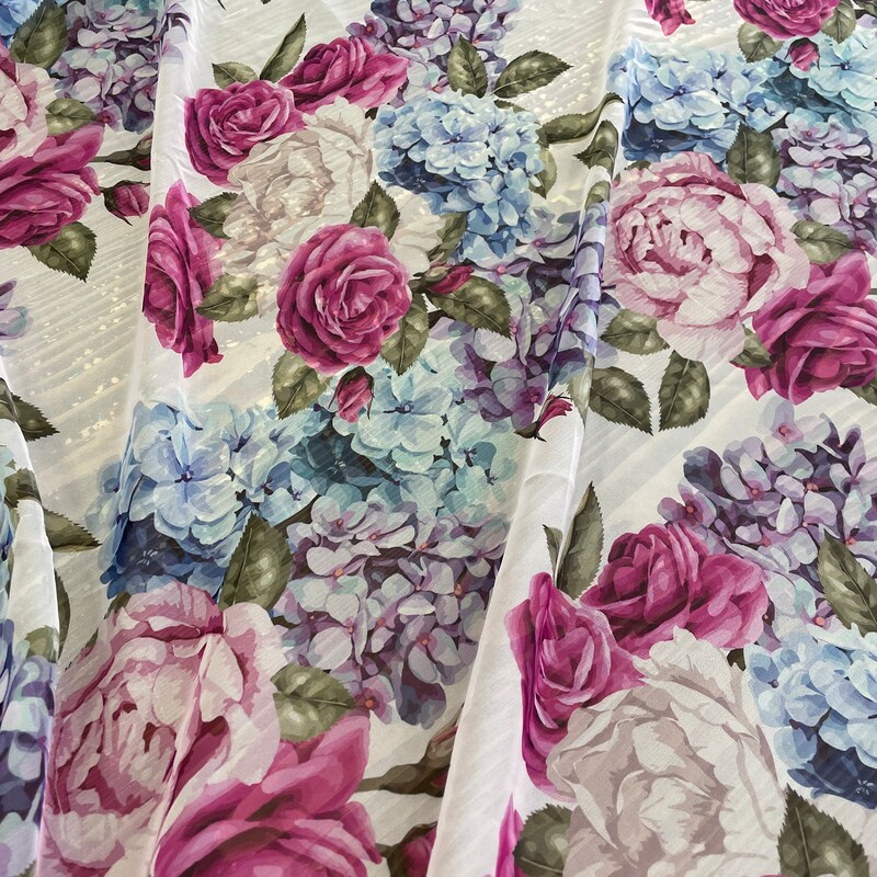 Hydrangea Fabric - Etsy