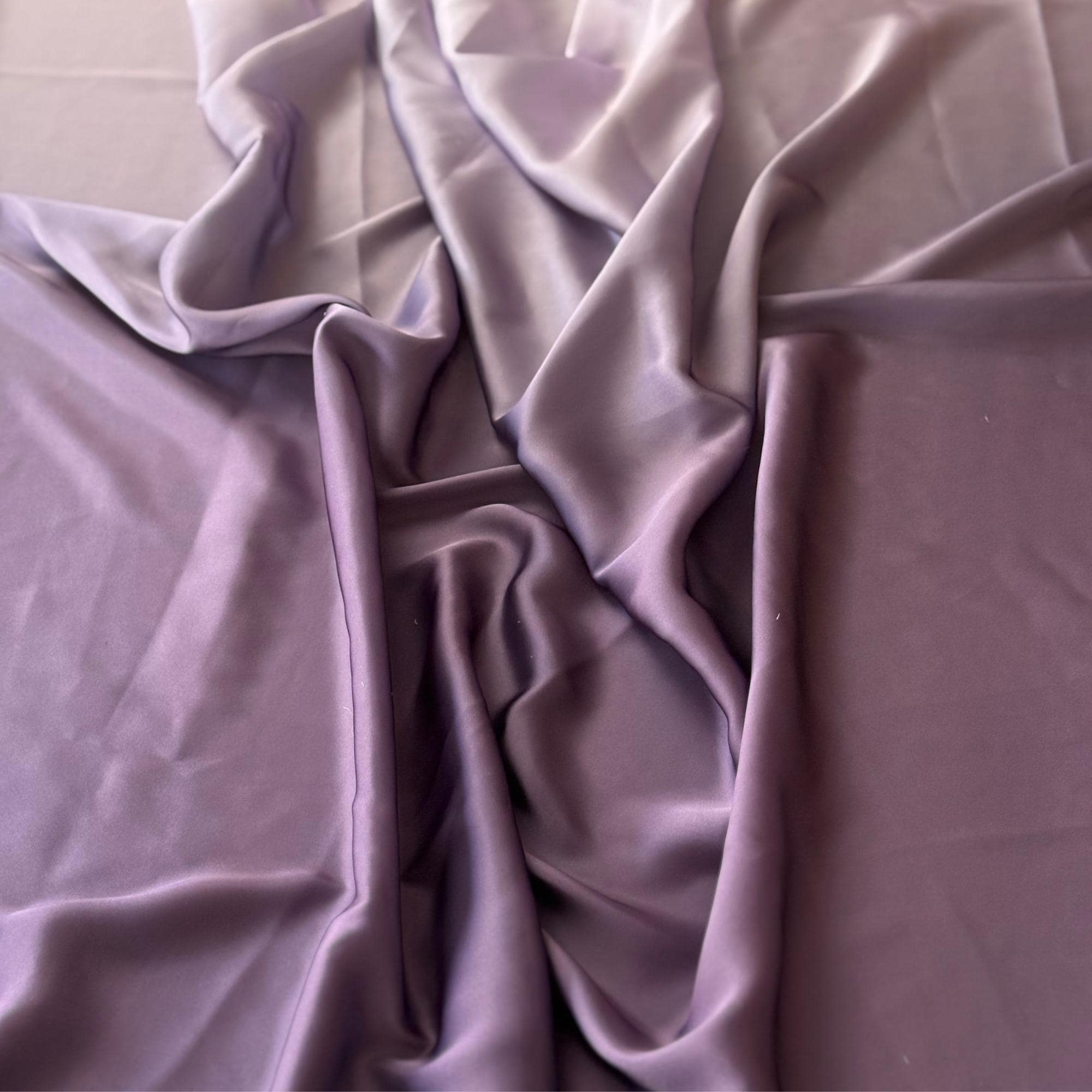 Lilac Purple Ombre Satin Fabric – Silky Gradient Sewing Material - Etsy