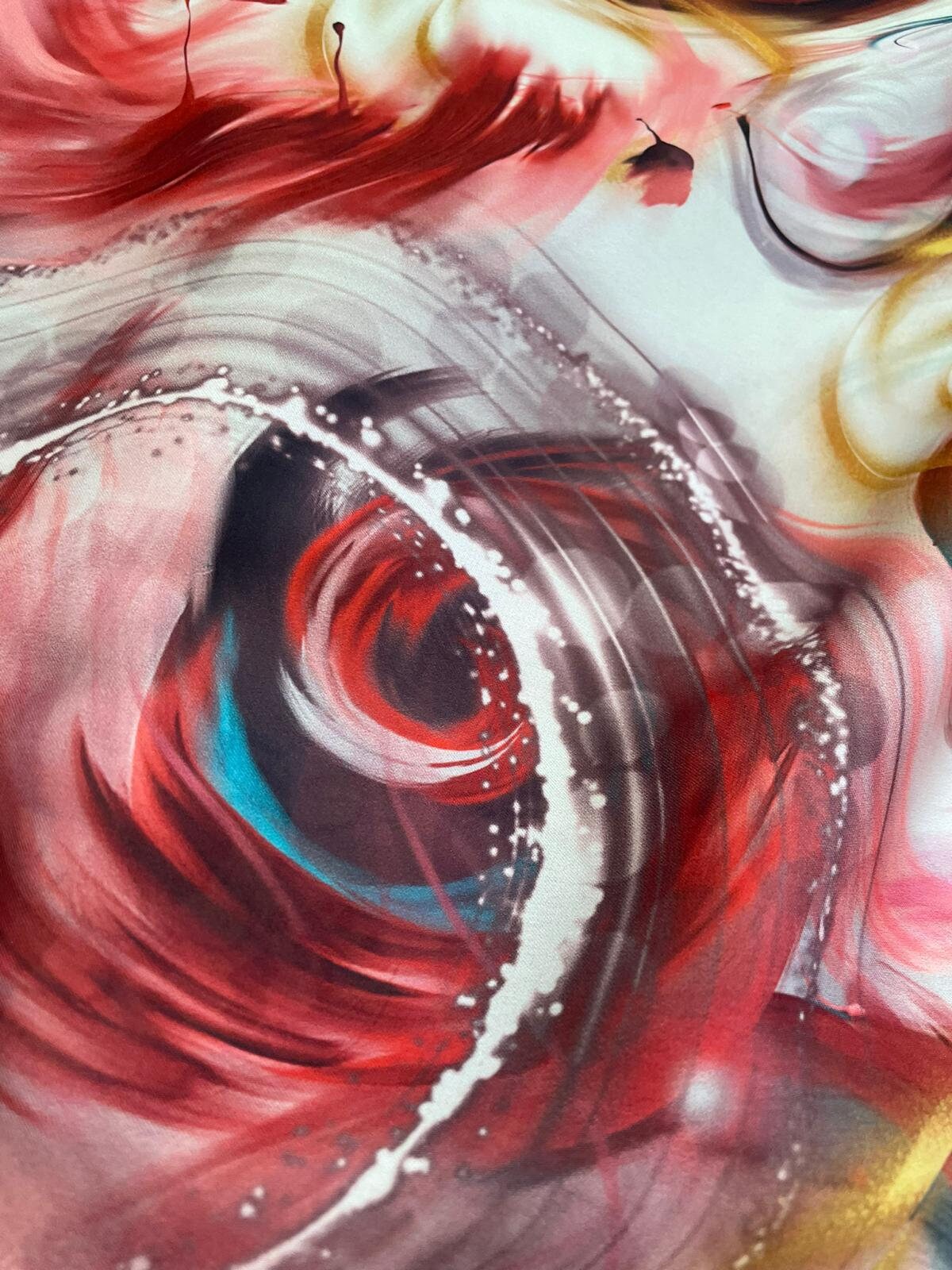 Geometric Gold Circles Silky Satin Fabric - Etsy