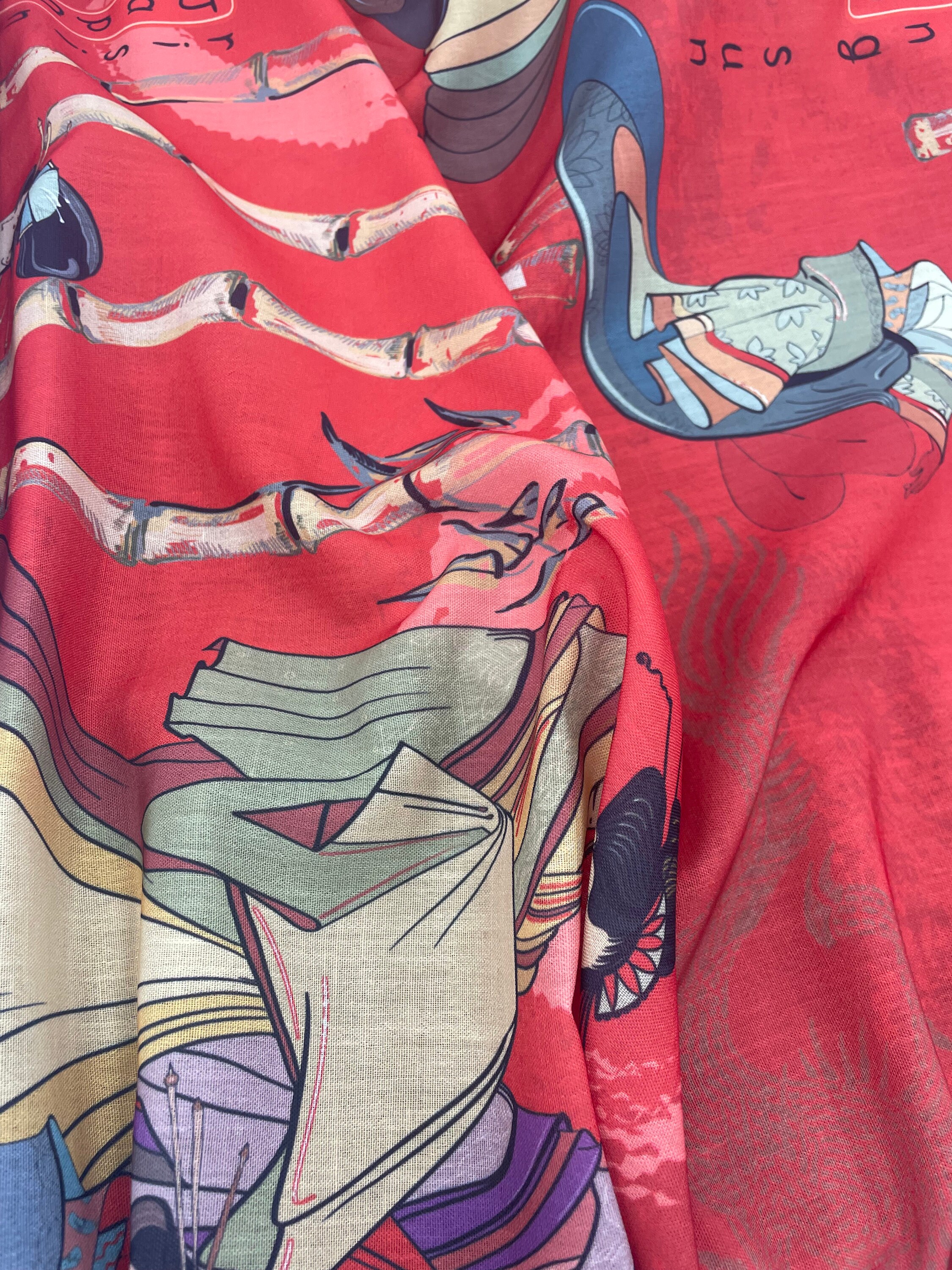 Geisha Pattern Fabric Kimono Fabric-highqualitypossibility - Etsy