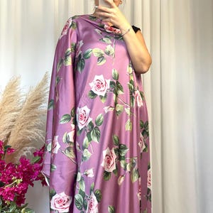 Floral Rose Pattern Silk Satin Fabric- Ask for Many Color Alternatives ...