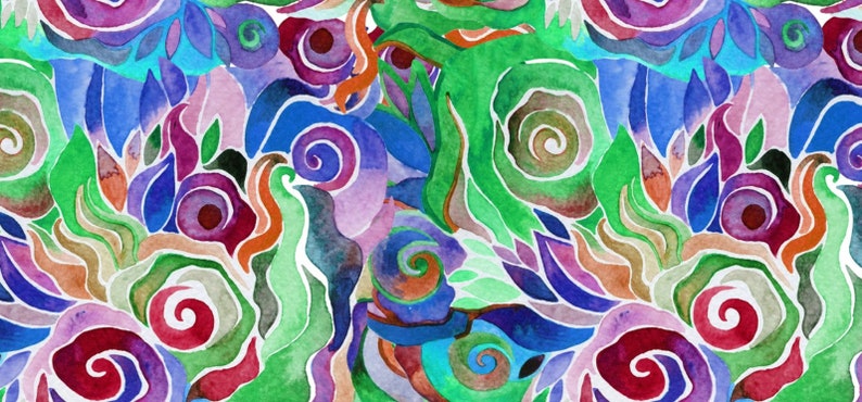 Abstract Pattern Multicolor Crepe Fabric-dress-kimono Soft - Etsy