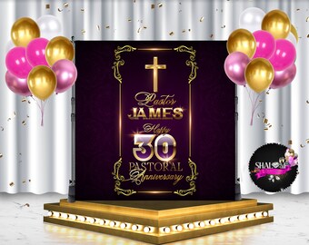 Pastoral Anniversary Backdrop - Etsy