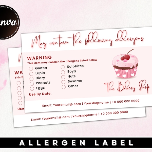 Bakery Labels - Etsy