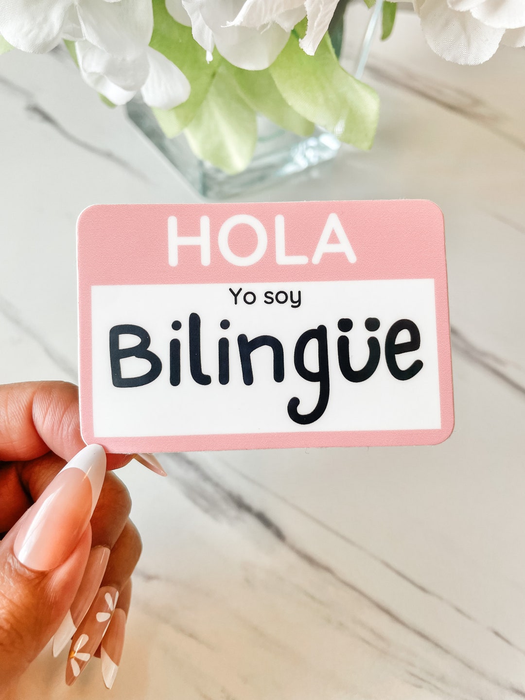 Hola Soy Bilingüe Sticker, Maestra Sticker, Maestra Bilingüe, Maestra ...