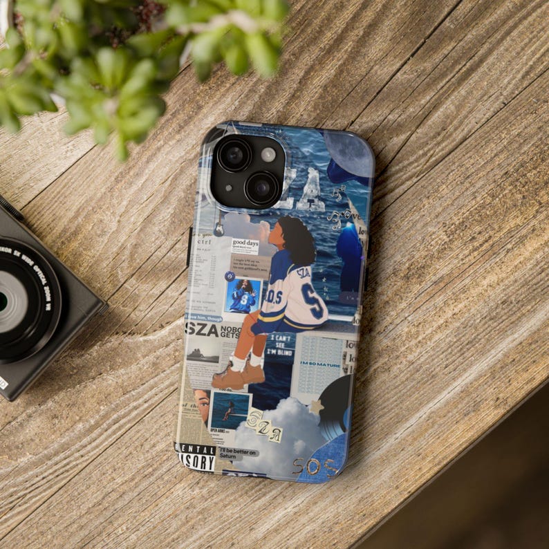 Sza Phone Case, SZA SOS Collage Aesthetic Phone Case, Stylish Art ...