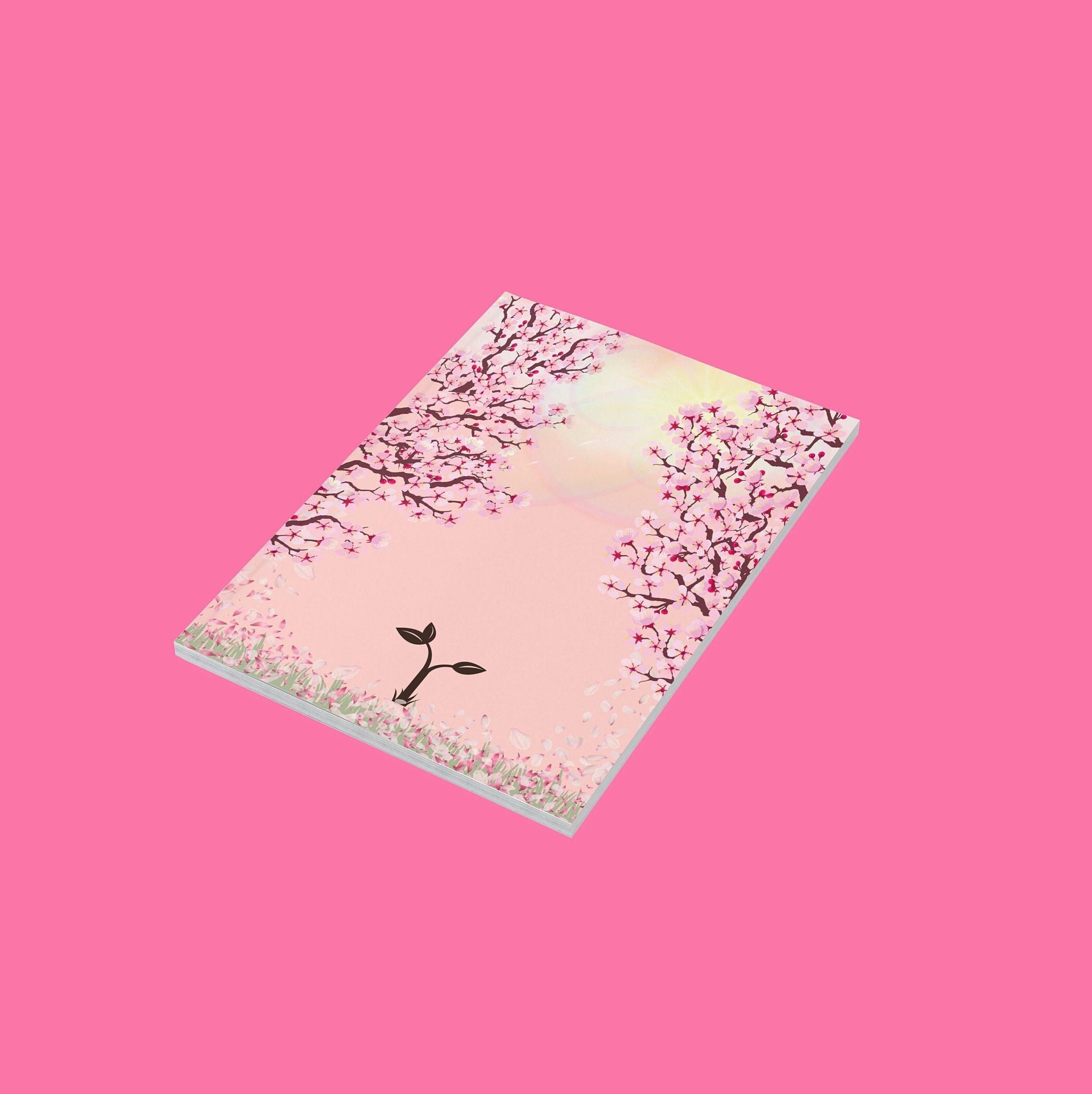 Front & Back Printable Journal Covers Growing Tree Cherry - Etsy