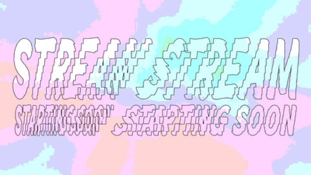 1x Psychedelic Premium Animated Twitch Offline Banner ~ Art Stream ...