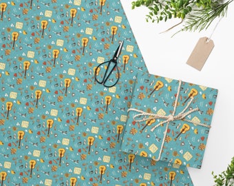 Aquatic Wrapping Paper - Etsy