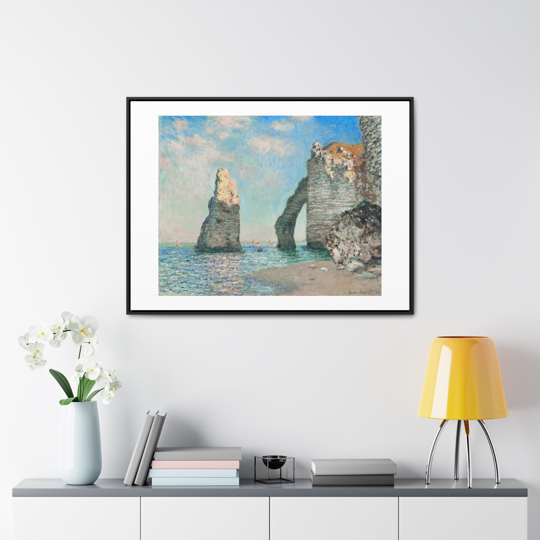Claude Monet the Rock Needle and the Porte D'aval Full - Etsy