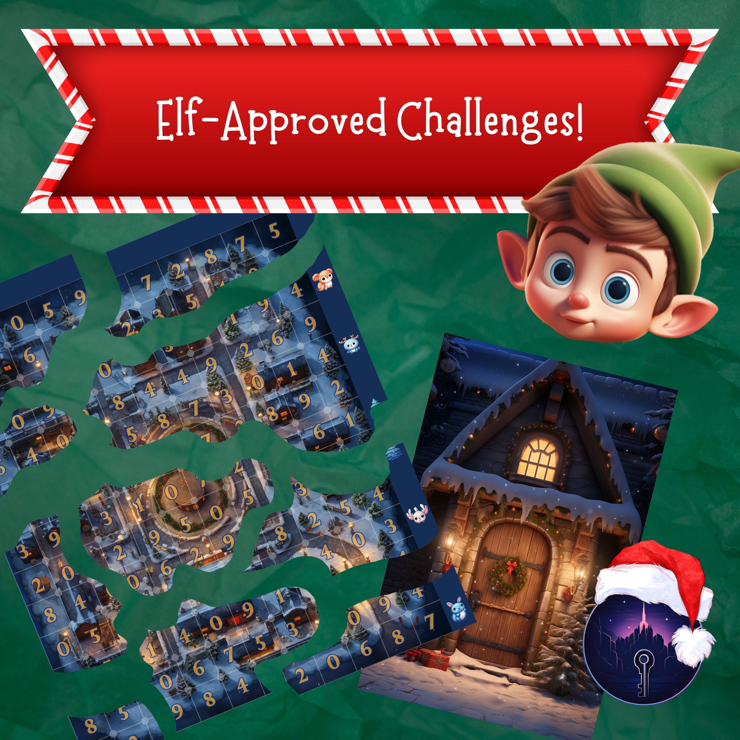 Escape From Santa's Workshop, Printable Christmas Escape Room Game ...