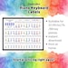 Piano Keyboard Labels - Piano Stickers for Beginners - Print, Cut and ...