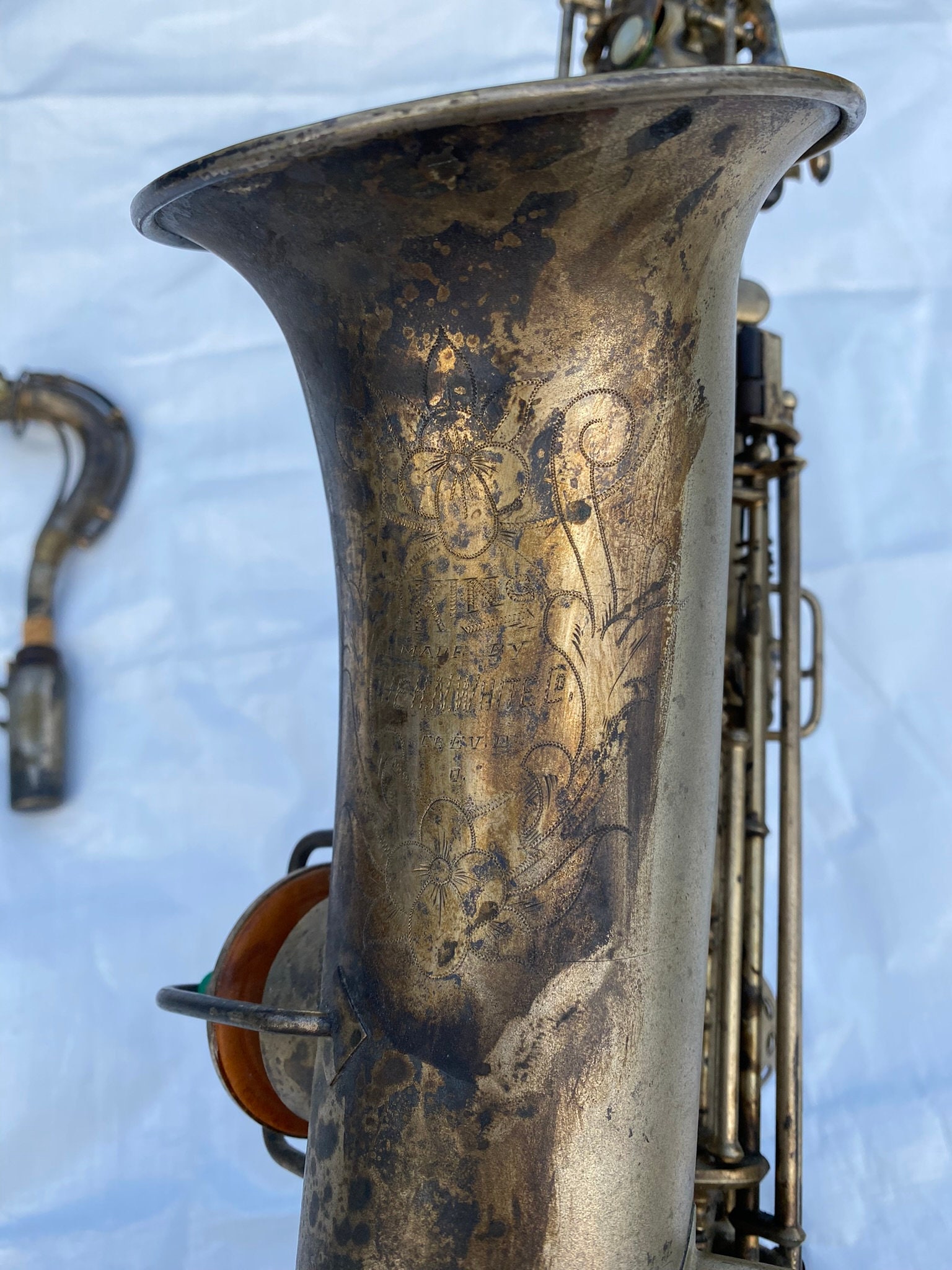 Early King C Melody Saxophone in Unrestored Condition - Etsy UK