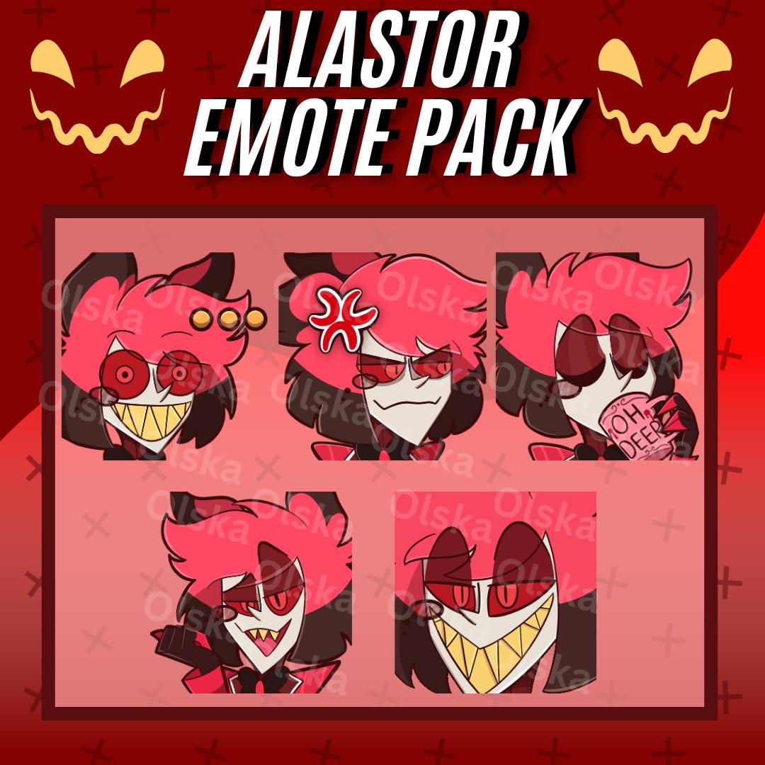 Alastor Emote Pack / Hazbin Hotel Emotes / Twitch, Youtube, Discord - Etsy