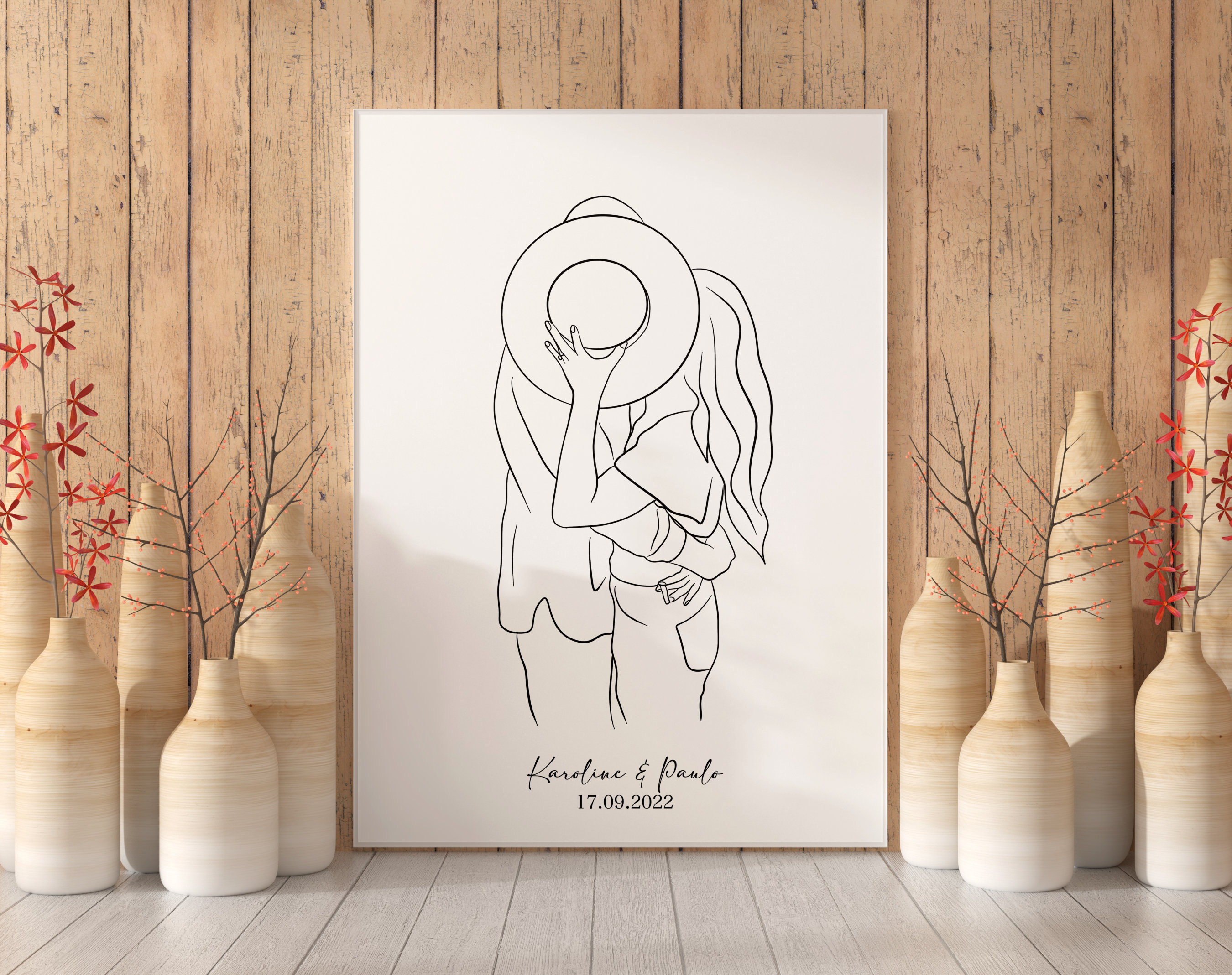 Personalized Drawing Custom One Line Drawing One Line - Etsy UK