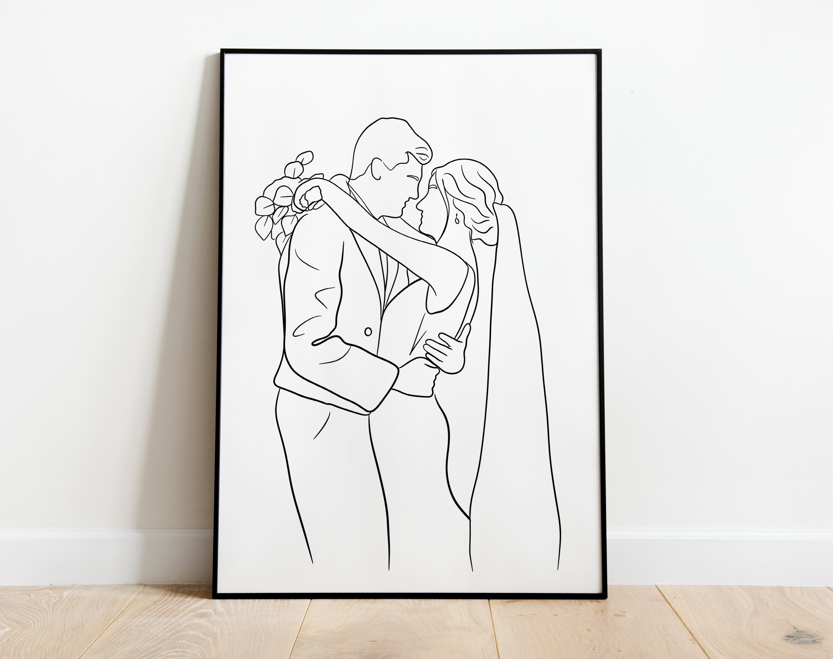 Personalized Drawing Custom One Line Drawing One Line - Etsy UK