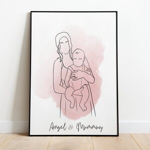 Custom Line Drawing, Personalised Gift, Custom Illustration, Digital ...