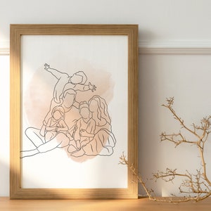 Custom Line Drawing, Personalised Gift, Custom Illustration, Digital ...