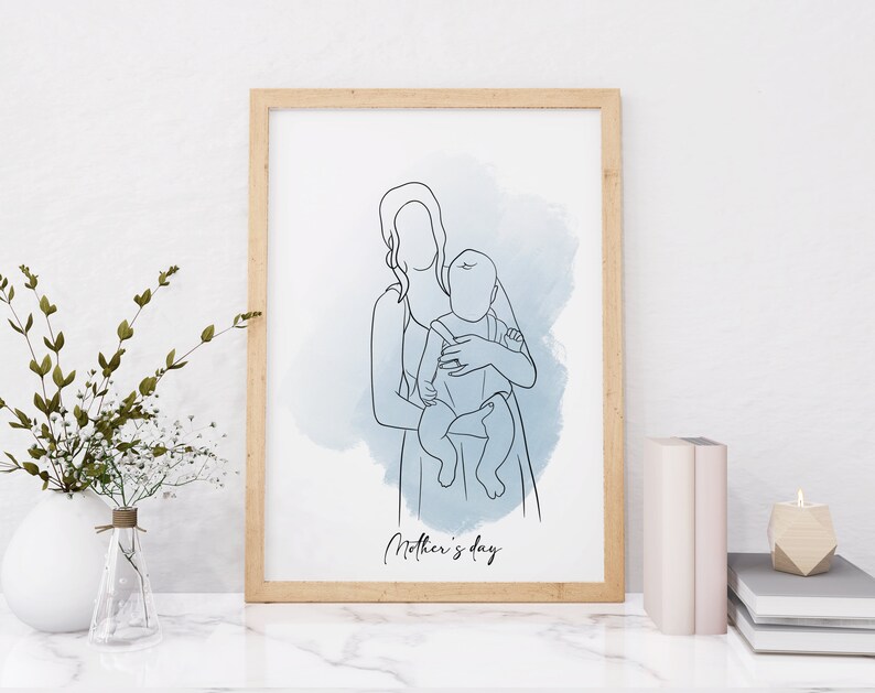 Custom Line Drawing Custom Fathers Day Gift Gift for Dad - Etsy