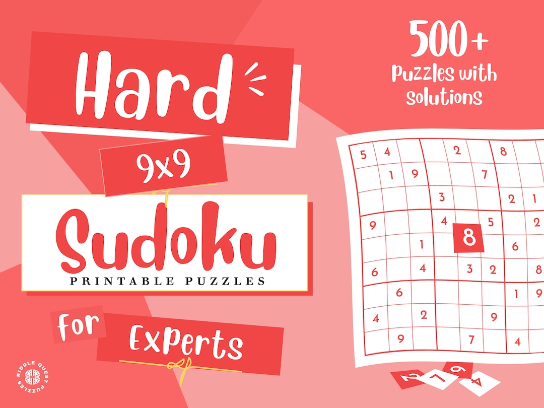 Printable Hard Sudoku Puzzles: 500+ Hard Sudoku Puzzles With Solutions ...