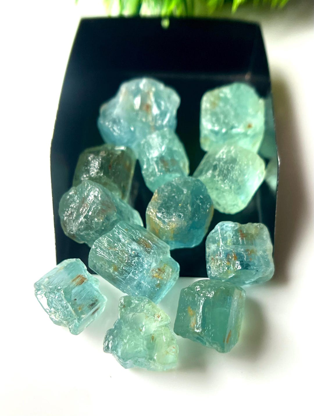 12 Pcs-natural Aquamarine Rough Crystals: Brazilian Facet Grade ...