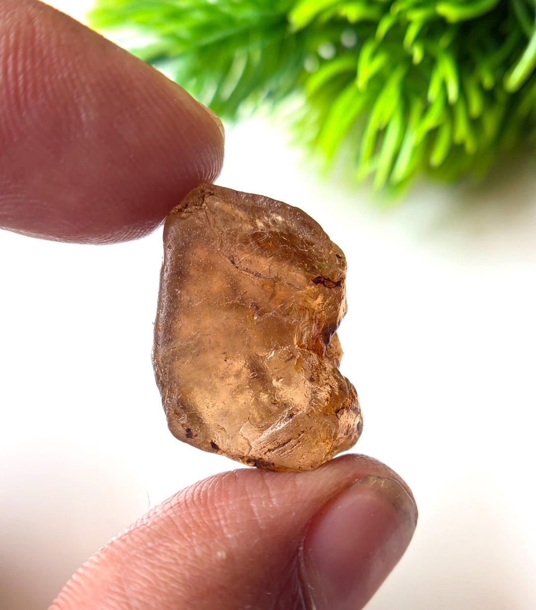 Natural Imperial Topaz Rough Gemstone, Golden Facet Grade, Brazil ...