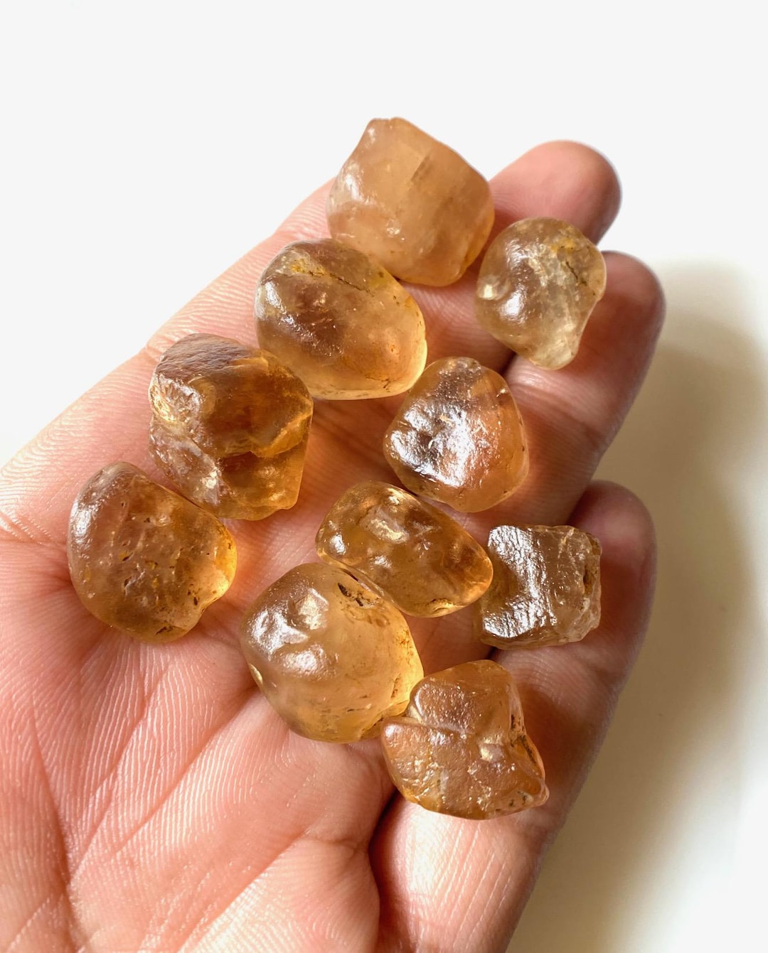 10 Pieces-imperial Topaz-natural Rough, 13-18 MM, Healing Crystal Raw ...