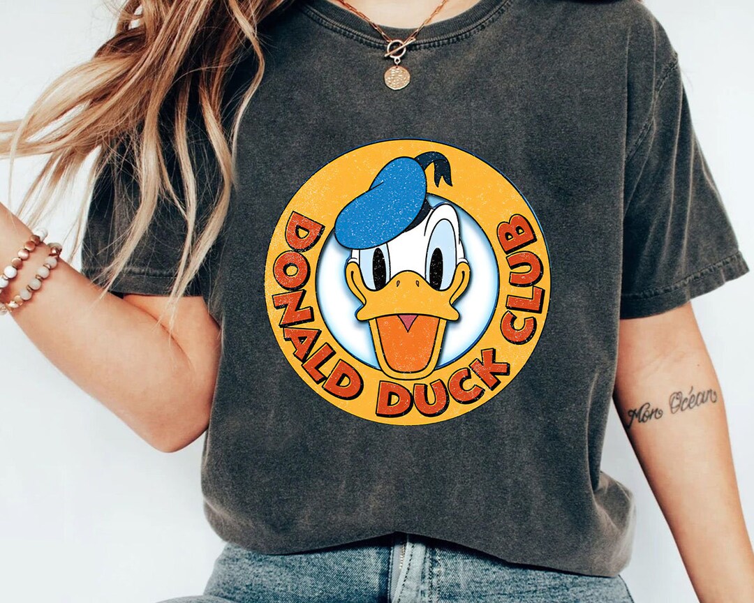 Donald Duck Club Shirt, Vintage Donald Duck Shirt, Disney Donald Duck ...