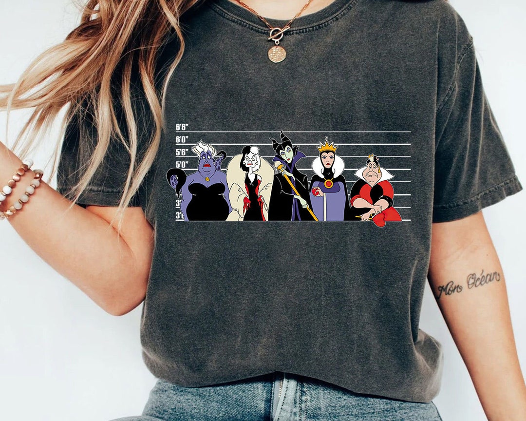 Vintage Disney Villains Evil Shirt, Retro Disney Villains Characters ...