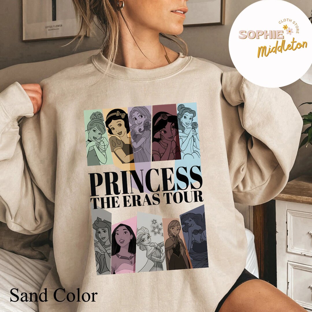 Princess Eras Tour Shirt, Disney Princess Tour Tee, Disney Princess ...