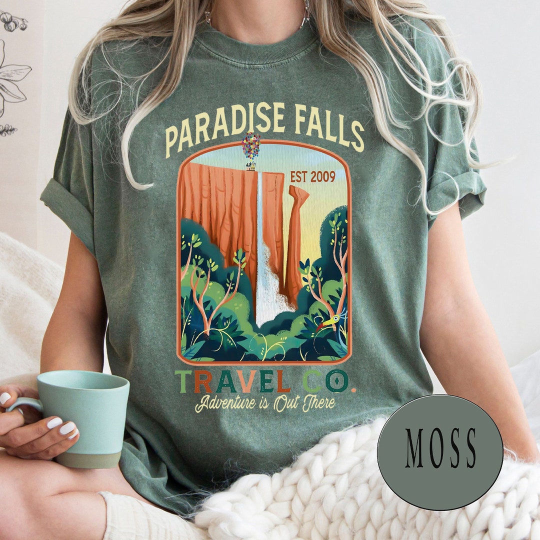 Disney Pixar up Paradise Falls Est 2009 Shirt, Disney Carl and Ellie ...