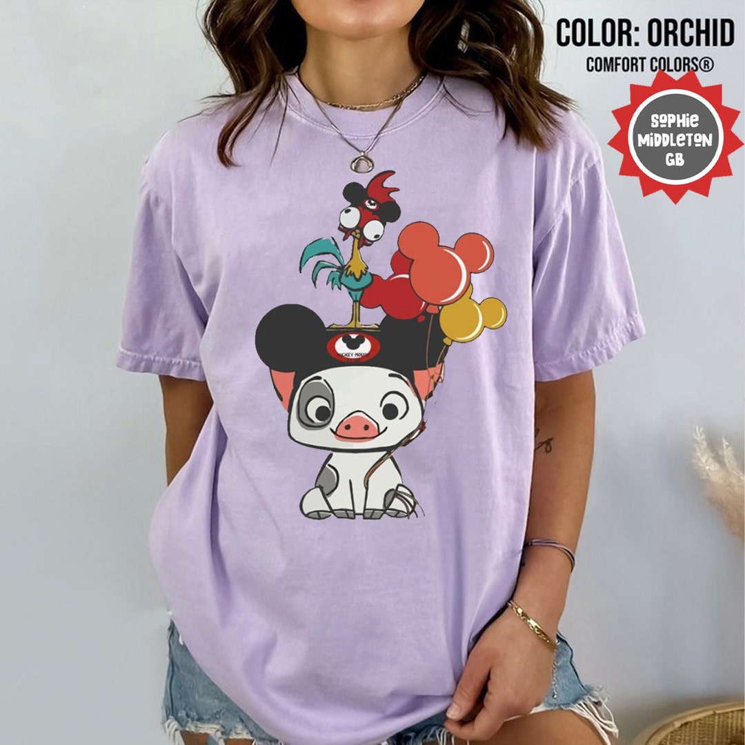 Hei Hei and Pua Shirt, Disney Moana Comfort Colors® Shirt, Moana Pig ...