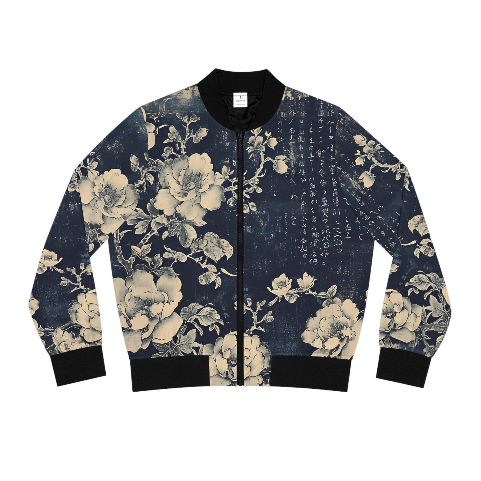Vintage Japanese Flowers Women's Bomber Jacket aop,fashionable Japanese ...