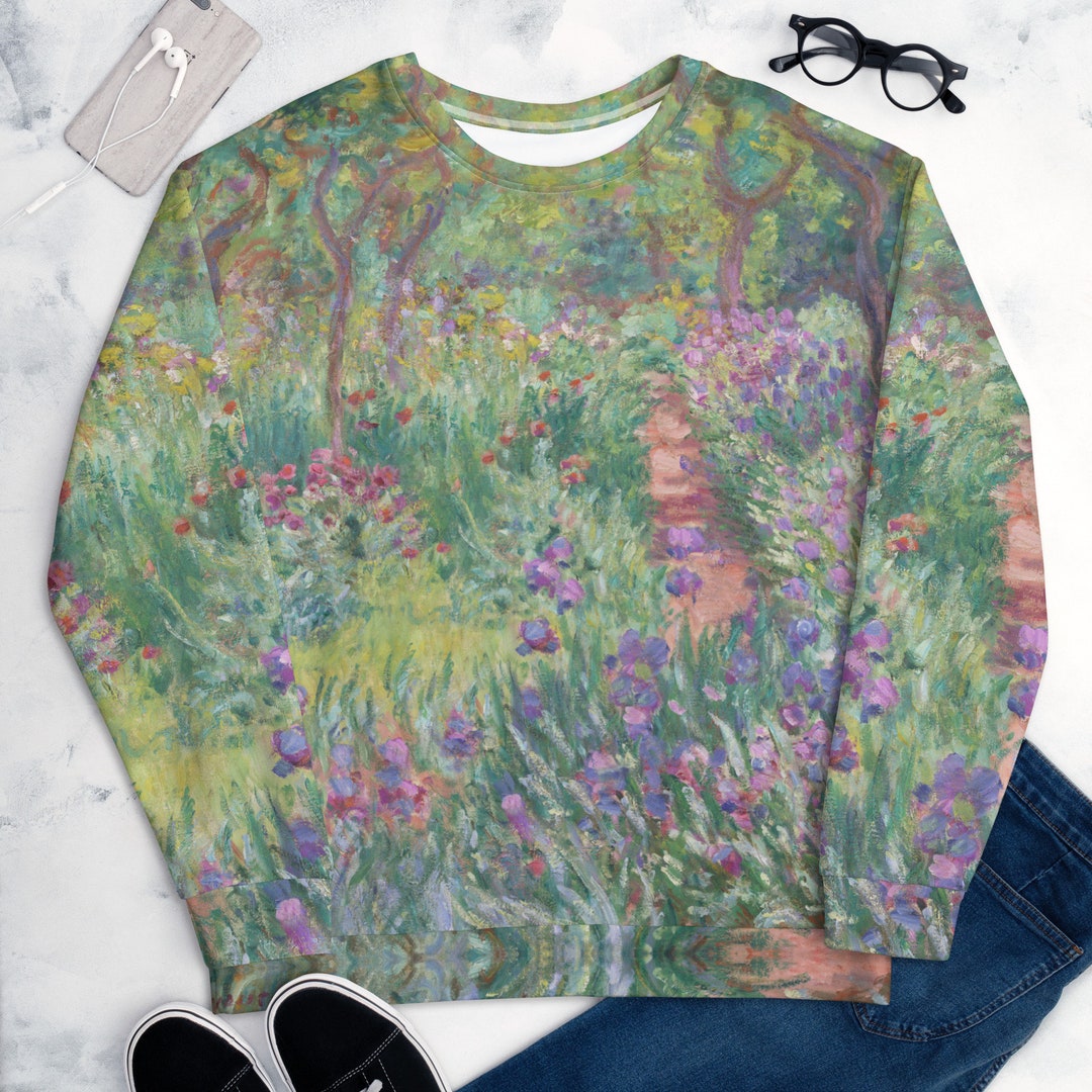 The Artist’s Garden in Giverny by Claude Monet Sweatshirt ,unisex All ...