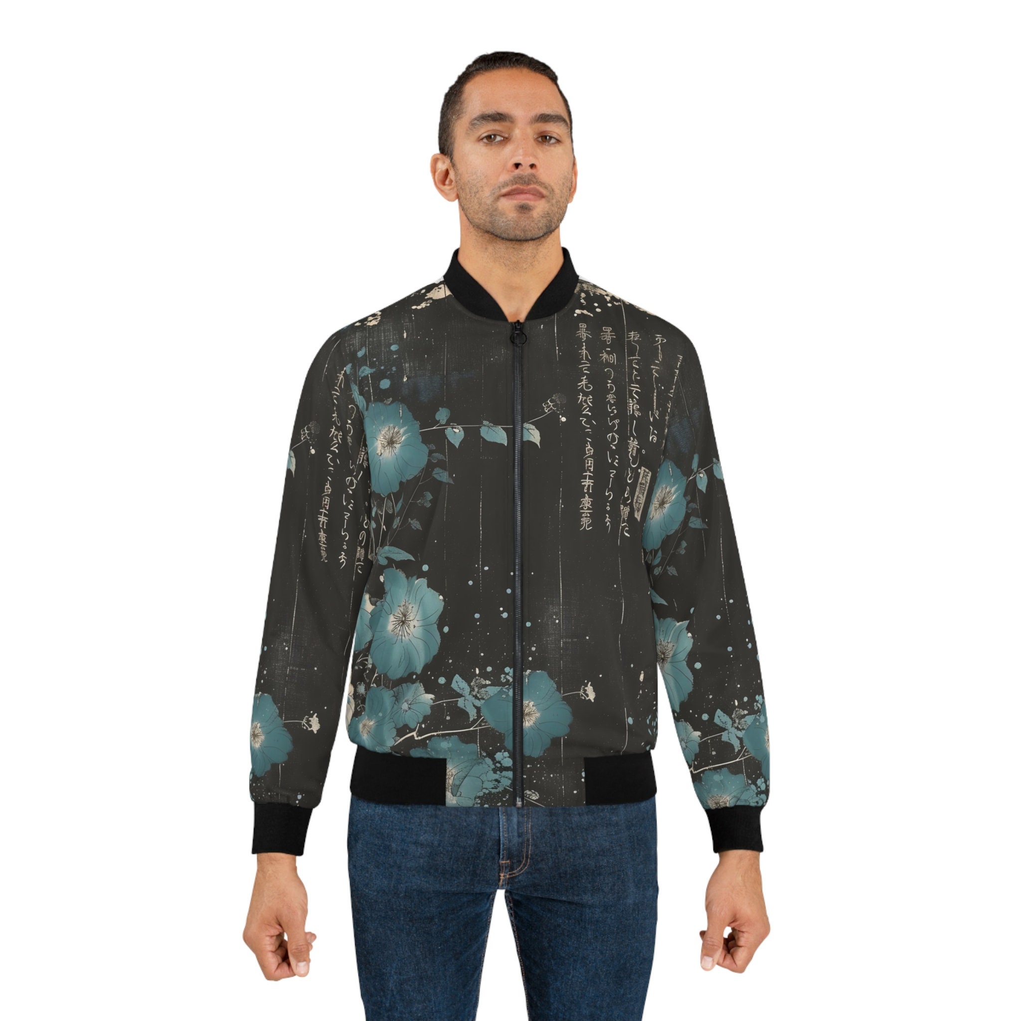 Vintage Japanese Art Men's Bomber Jacket aop,japanese Streetwear ...