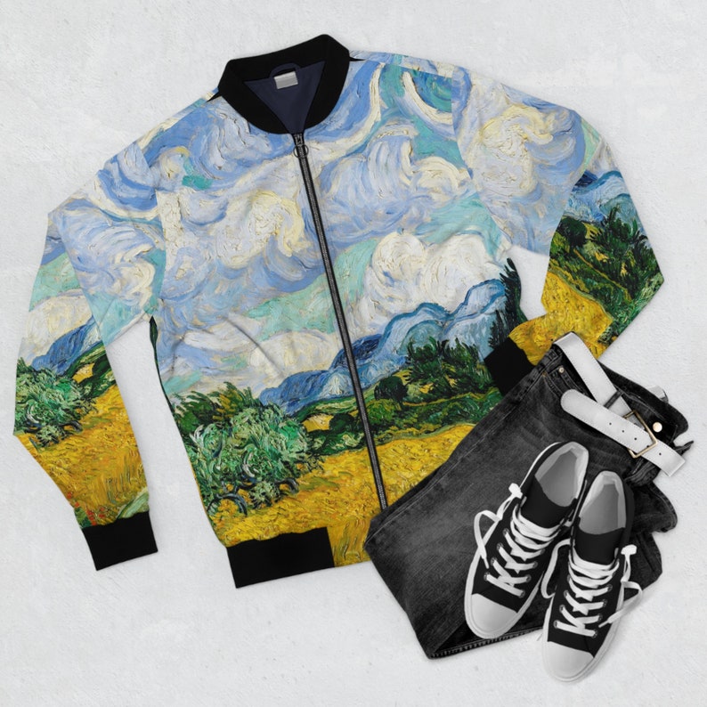 Van Gogh Men's Bomber Jacket (AOP) - Etsy
