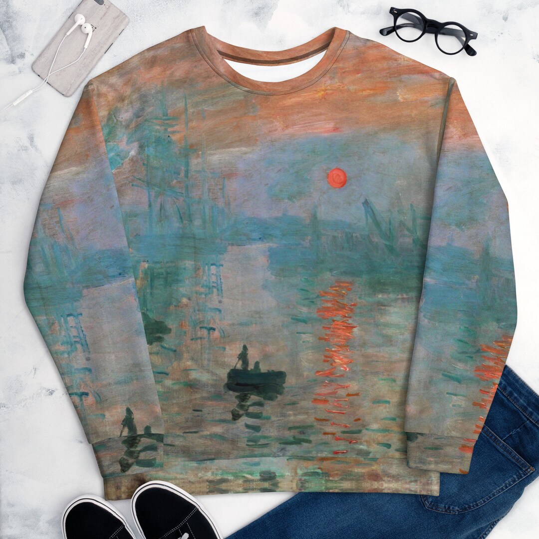 Claude Monet's Impression Sunrise Sweatshirt ,unisex All Over Print ...