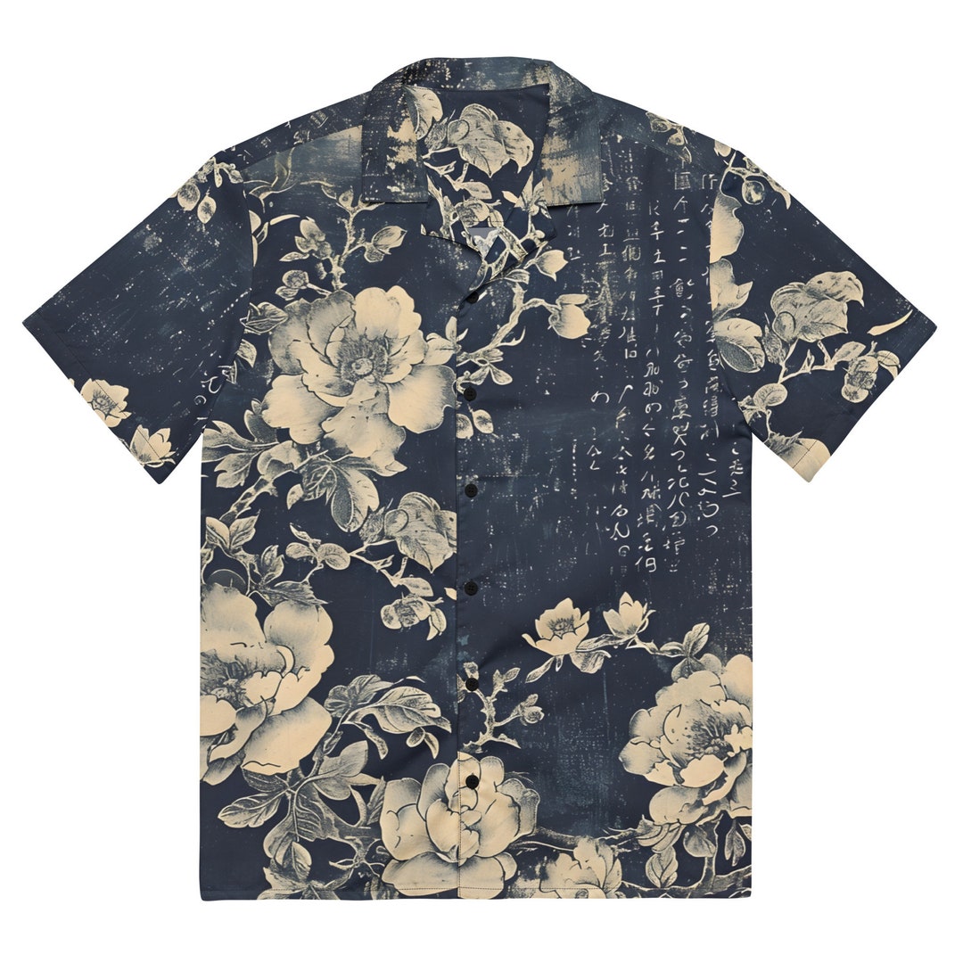 Vintage Japanese Art Unisex Button Shirt - Etsy