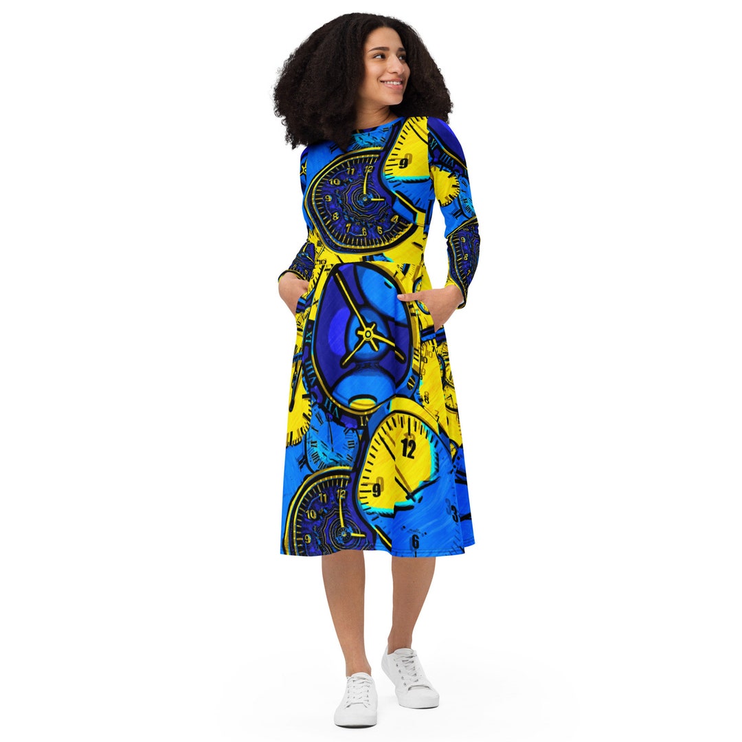 Salvador Dali Time Dress ,unisex All Over Print Aesthetic Dress ...