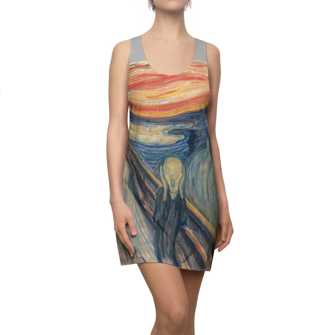 The Scream by Edvard Munch Mini Dress ,all Over Aesthetic Art Dress ...