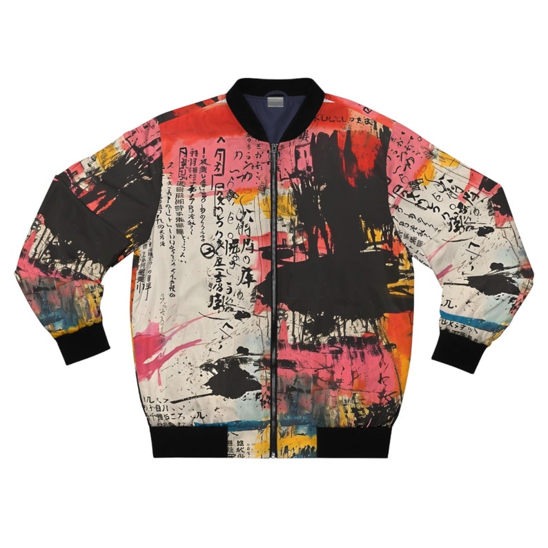 Japanese Streetwear Men's Bomber Jacket aop,all Over Ptint Trendy ...