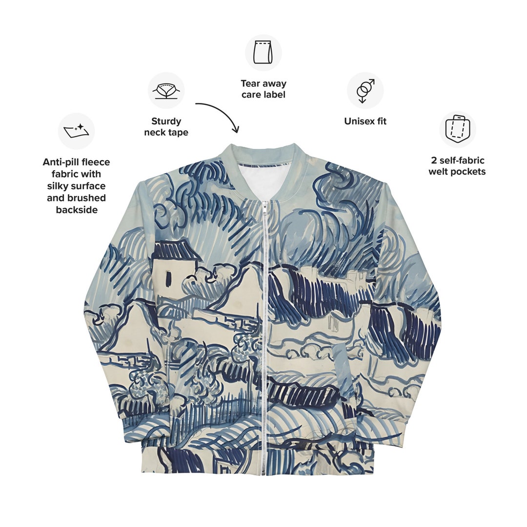 Van Gogh Jacket ,unisex Bomber Jacket,aesthetic Fine Art Jacket ...
