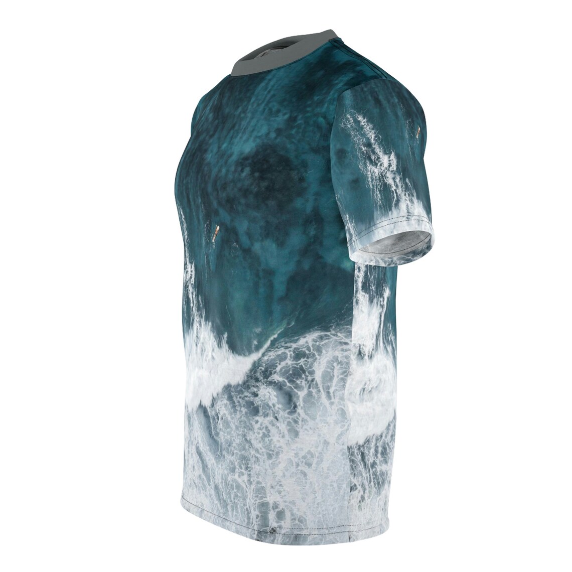 Wild Ocean Waves Unisex Cut & Sew T-shirt ,all Over Print Aesthetic T ...