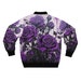 Purple Roses Bomber Jacket ,men's AOP Bomber Jacket,vintage Flowers ...