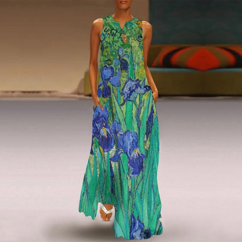 Van Gogh Iris Dresses - Etsy