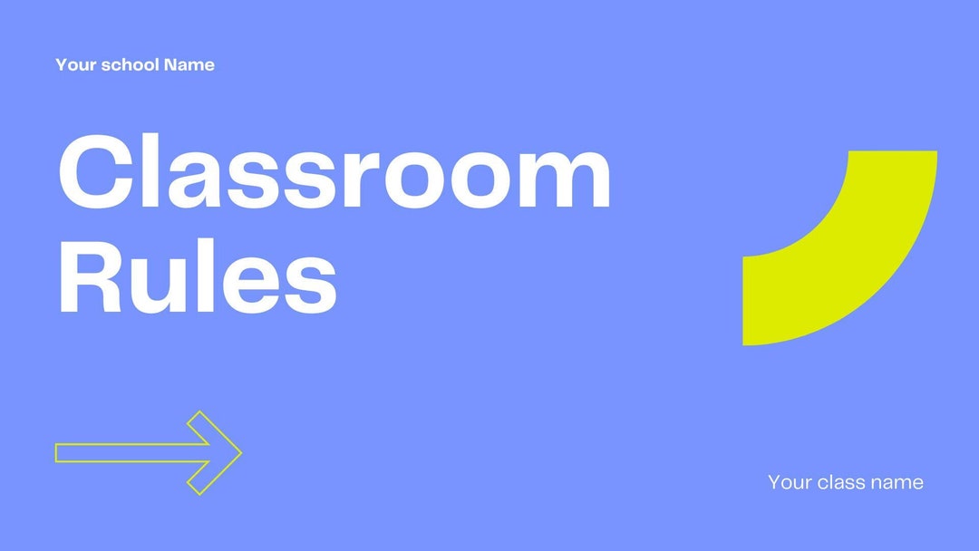 Classroom Rules Editable Presentation - Etsy