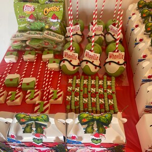 Digital Chip Bag Design canva Editable Grinch - Etsy