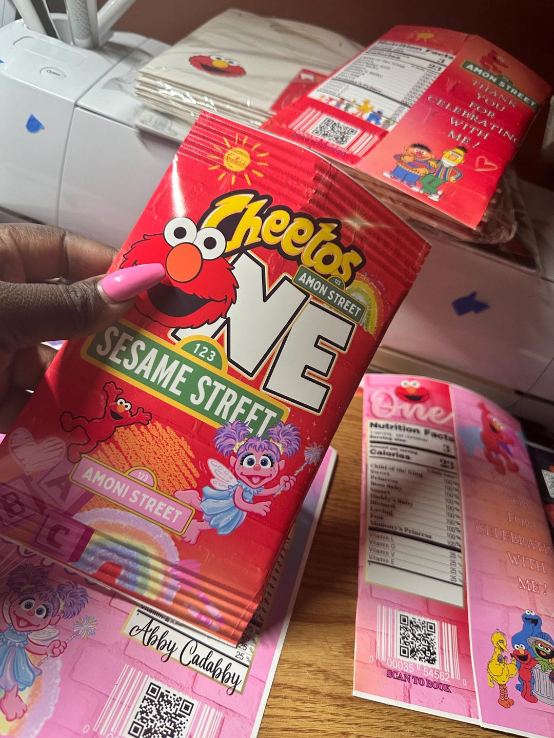 Digital Chip Bag Design canva Editable Red Full Cast Only - Etsy