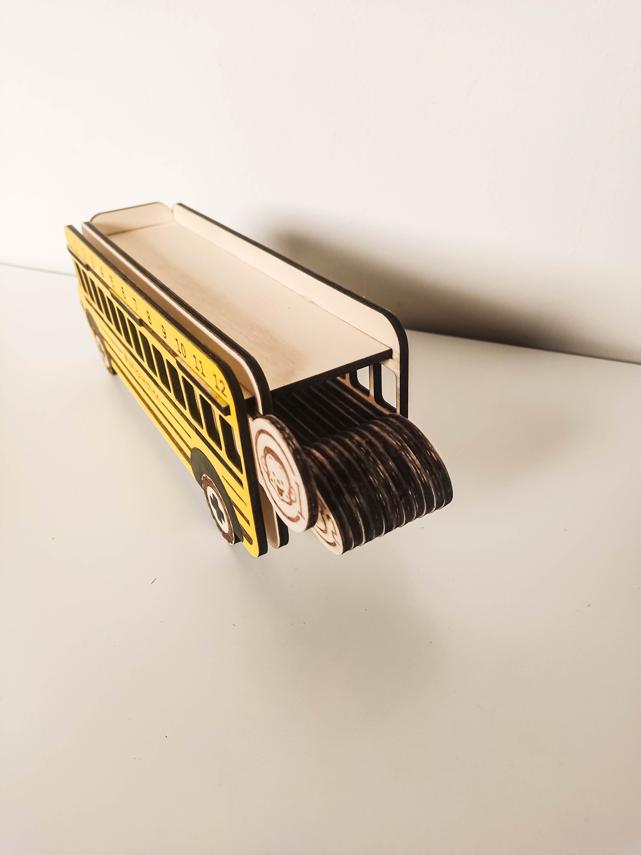 Wooden Maths Bus: Learn Multiplication 1-12 Preschool - Etsy