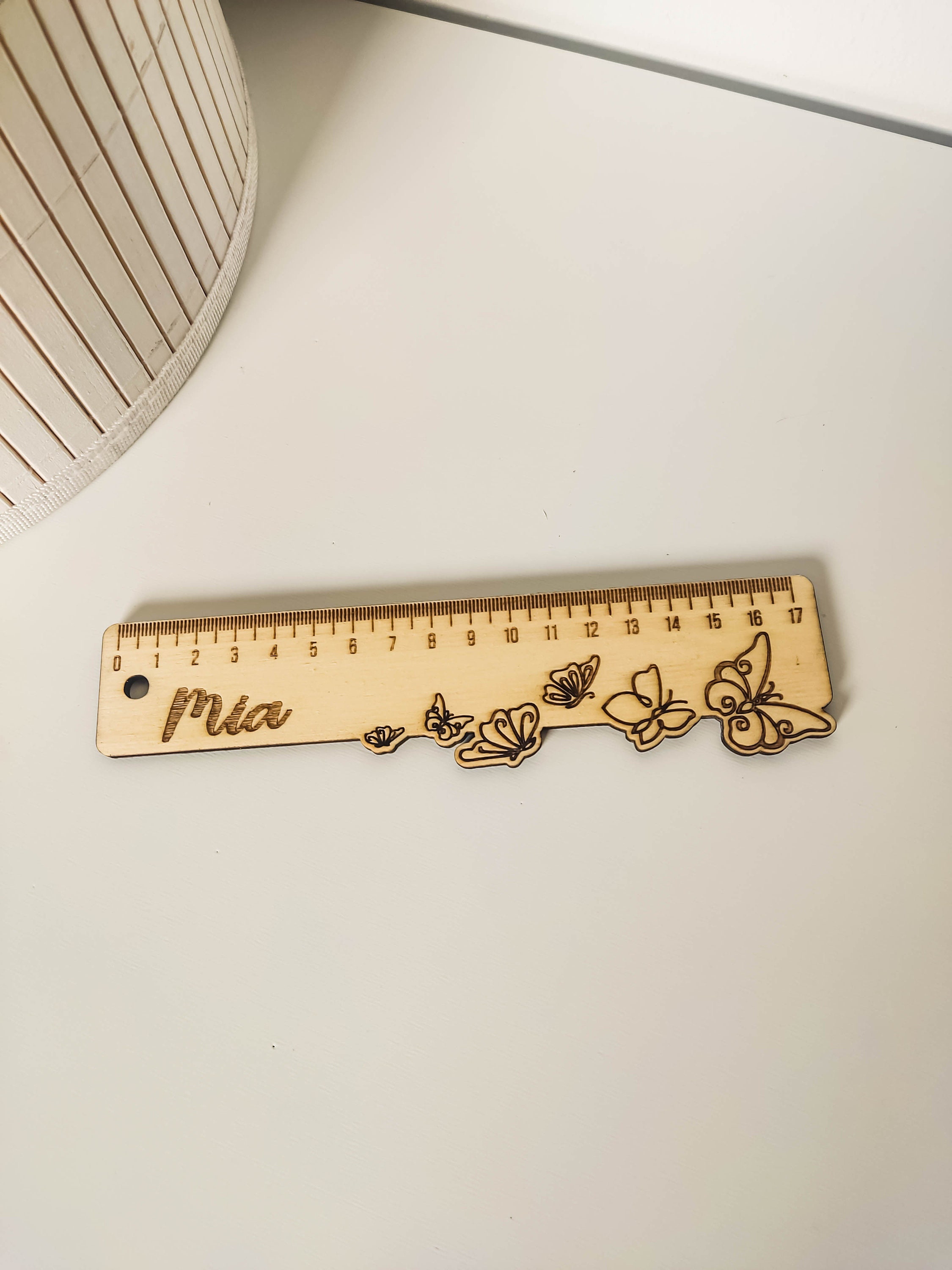 Personalised Wooden Ruler Laser Engraved Ruler Custom School Supply ...